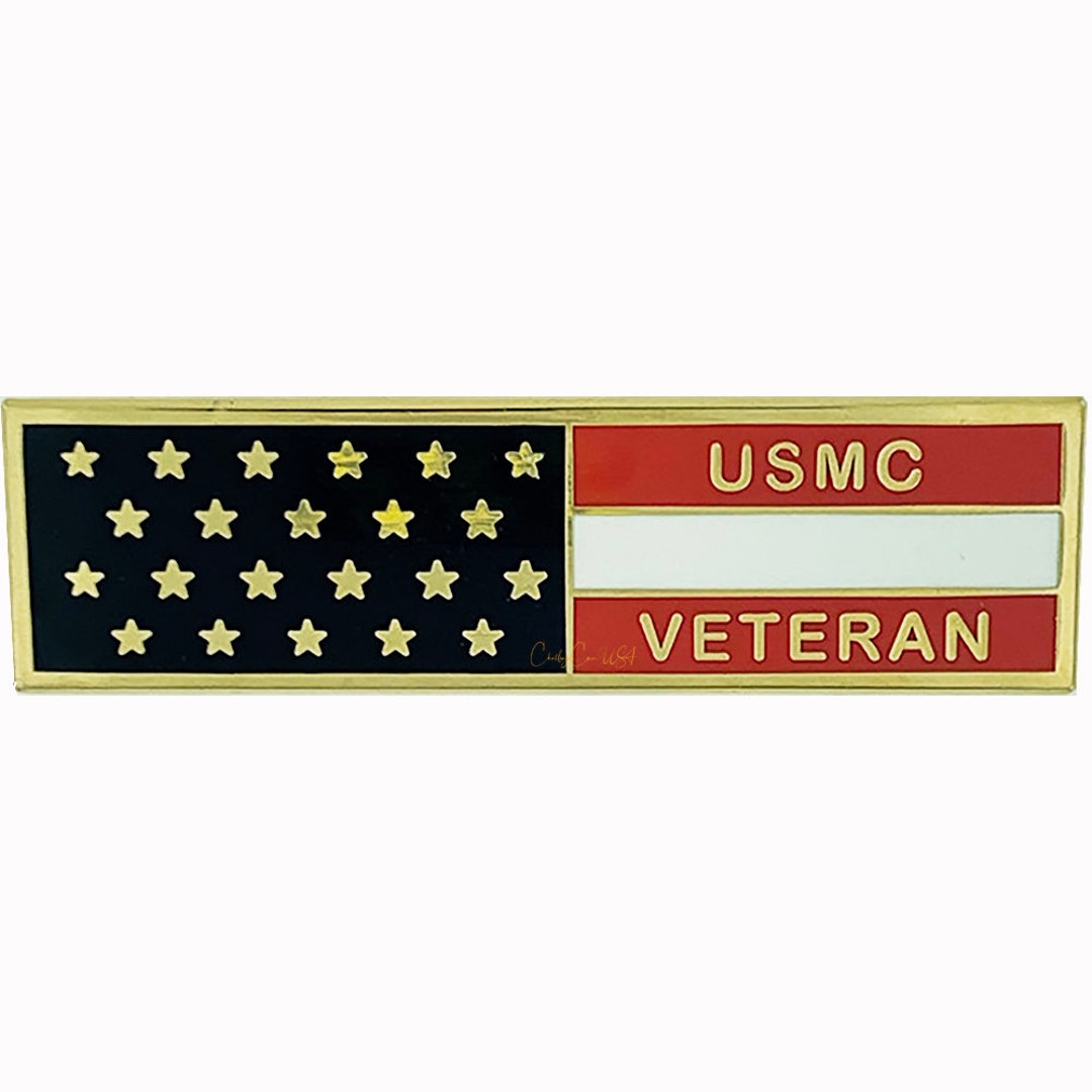 Veteran Marine Flag Pin Bar - Etsy