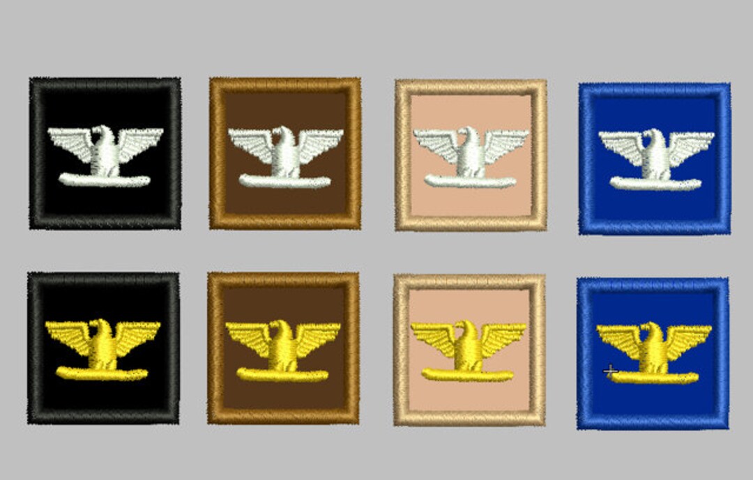 Embroidered Collar Rank Colonel 1 X 1 - Etsy