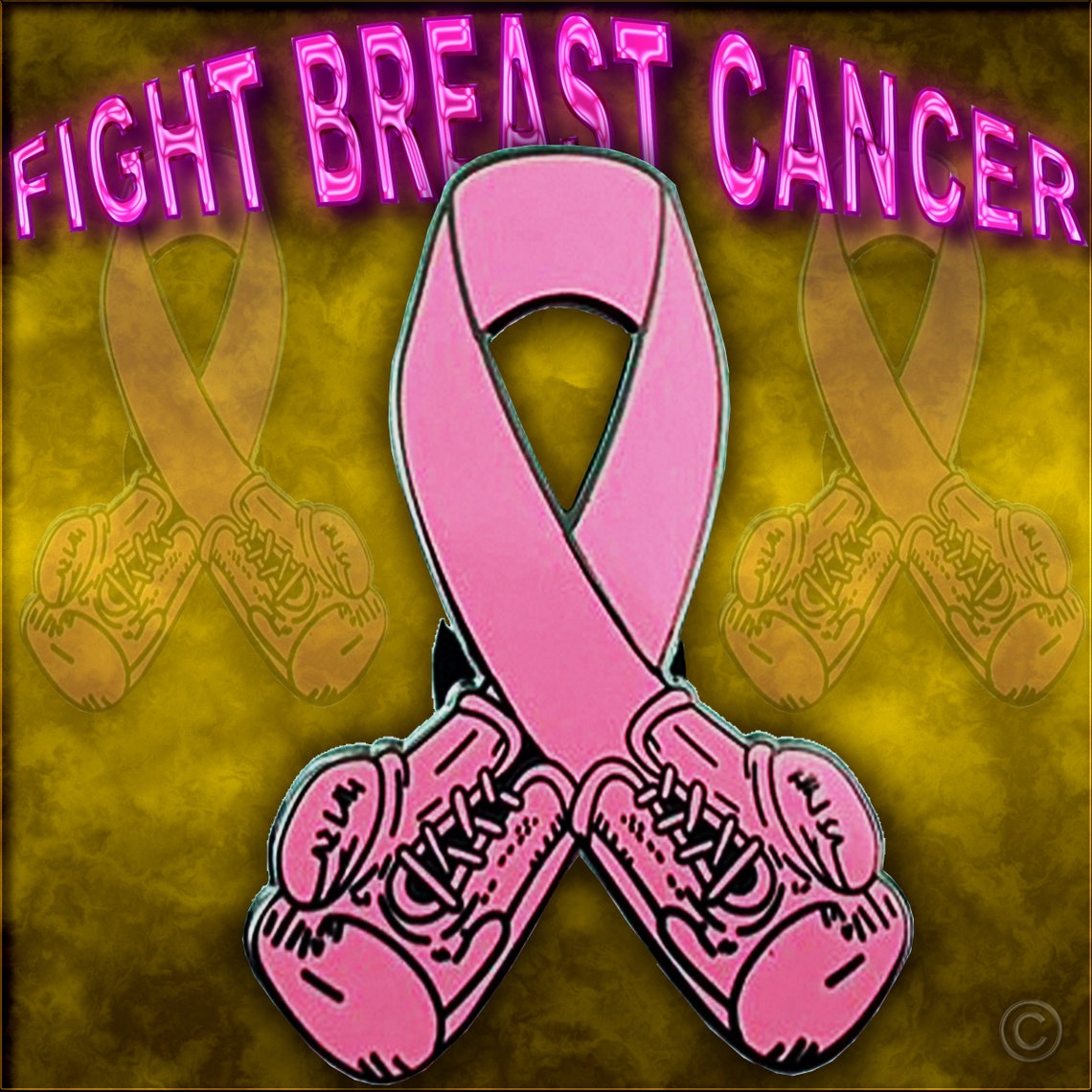 Fight Breast Cancer Pink Ribbon Lapel Pin - Etsy