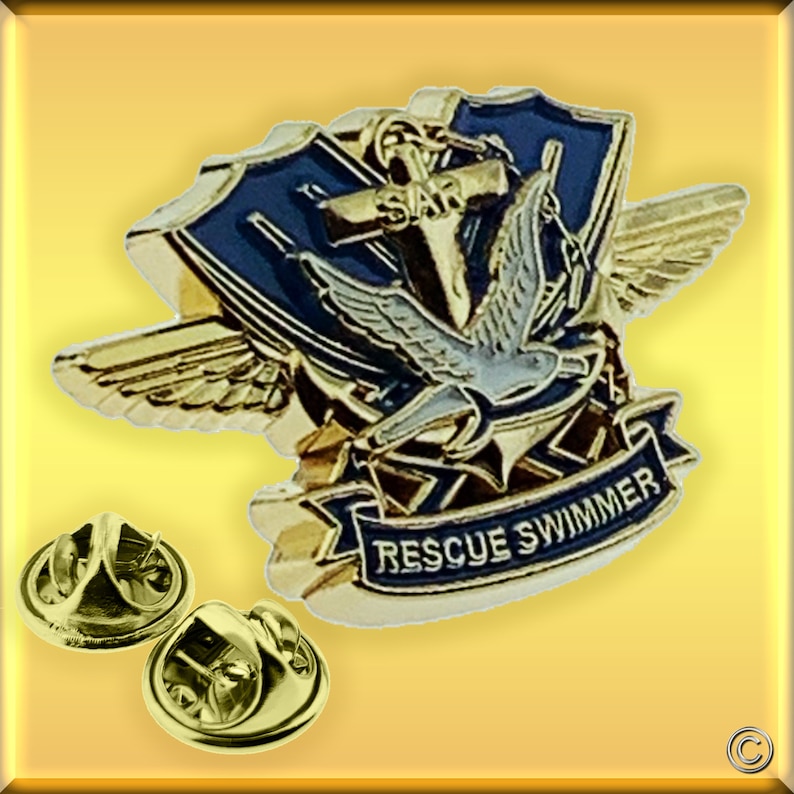 Rescue Swimmer 1.25 Inch Lapel Pin - Etsy