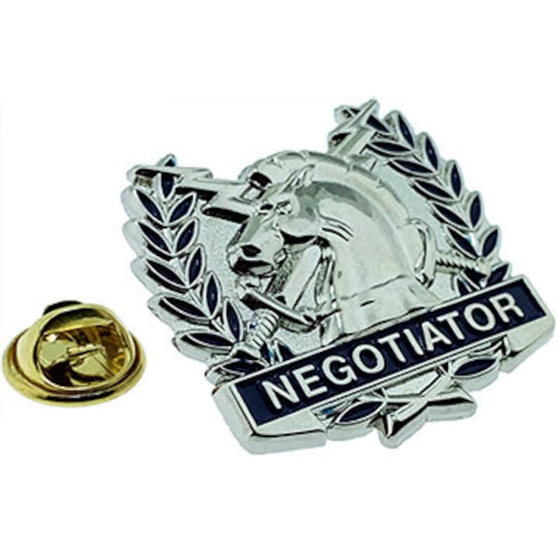 Negotiator Pin Silver - Etsy