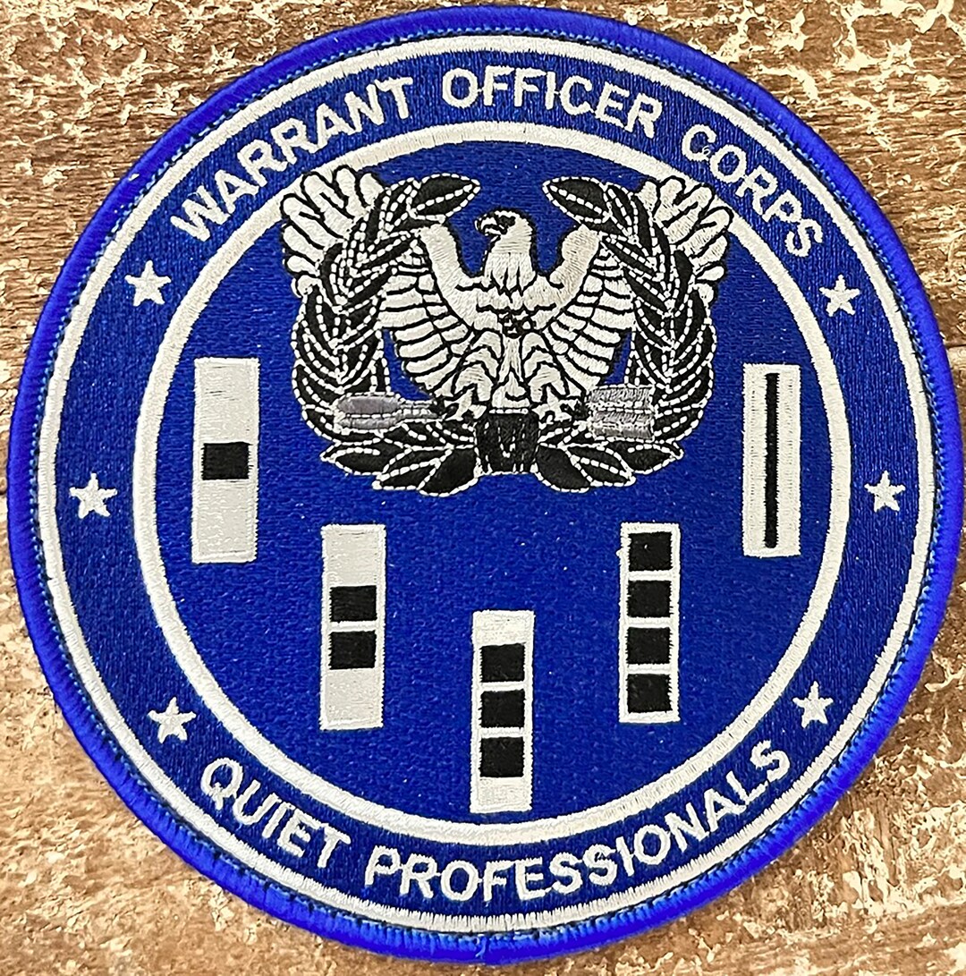 Warrant Officer 5 Inch Blue Patch With VELCRO® Brand Backing - Etsy