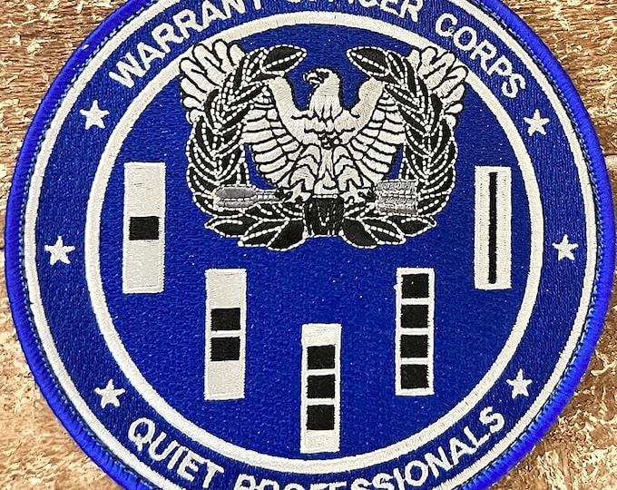 Warrant Officer 5 Inch Blue Patch With VELCRO® Brand Backing - Etsy