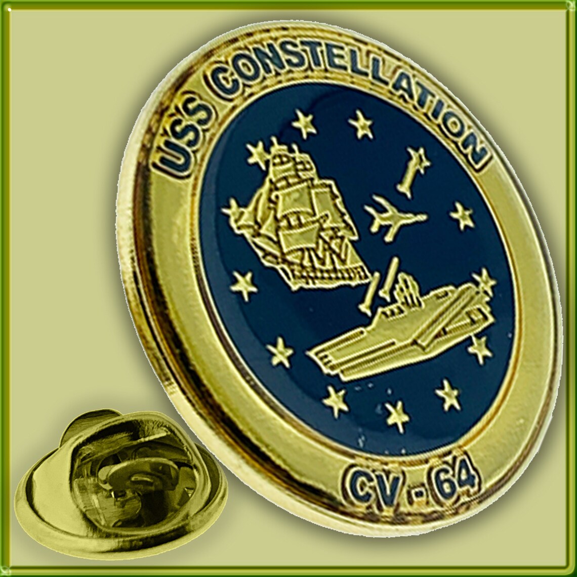 USS Constellation CV-64, 1 Inch Lapel Pin - Etsy