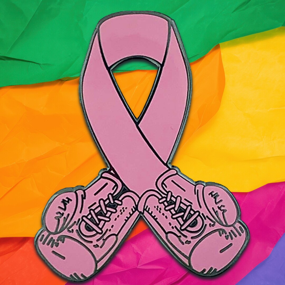 Fight Breast Cancer Pink Ribbon Lapel Pin - Etsy