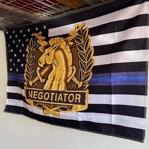 3 X 5 Negotiator Thin Blue Line Flag - Etsy
