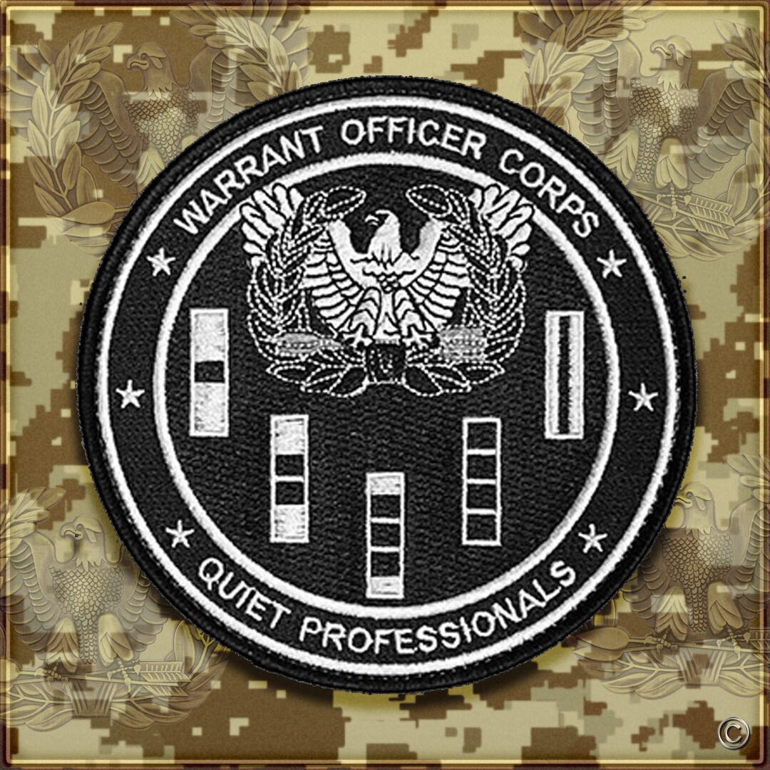 Warrant Officer 5 and 3.5 Inches Patch With Velcro Backing - Etsy