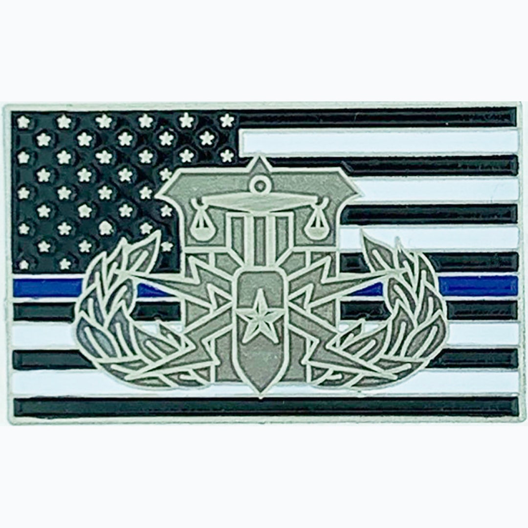 Thin Blue Line Flag HDT Senior Lapel Pin - Etsy