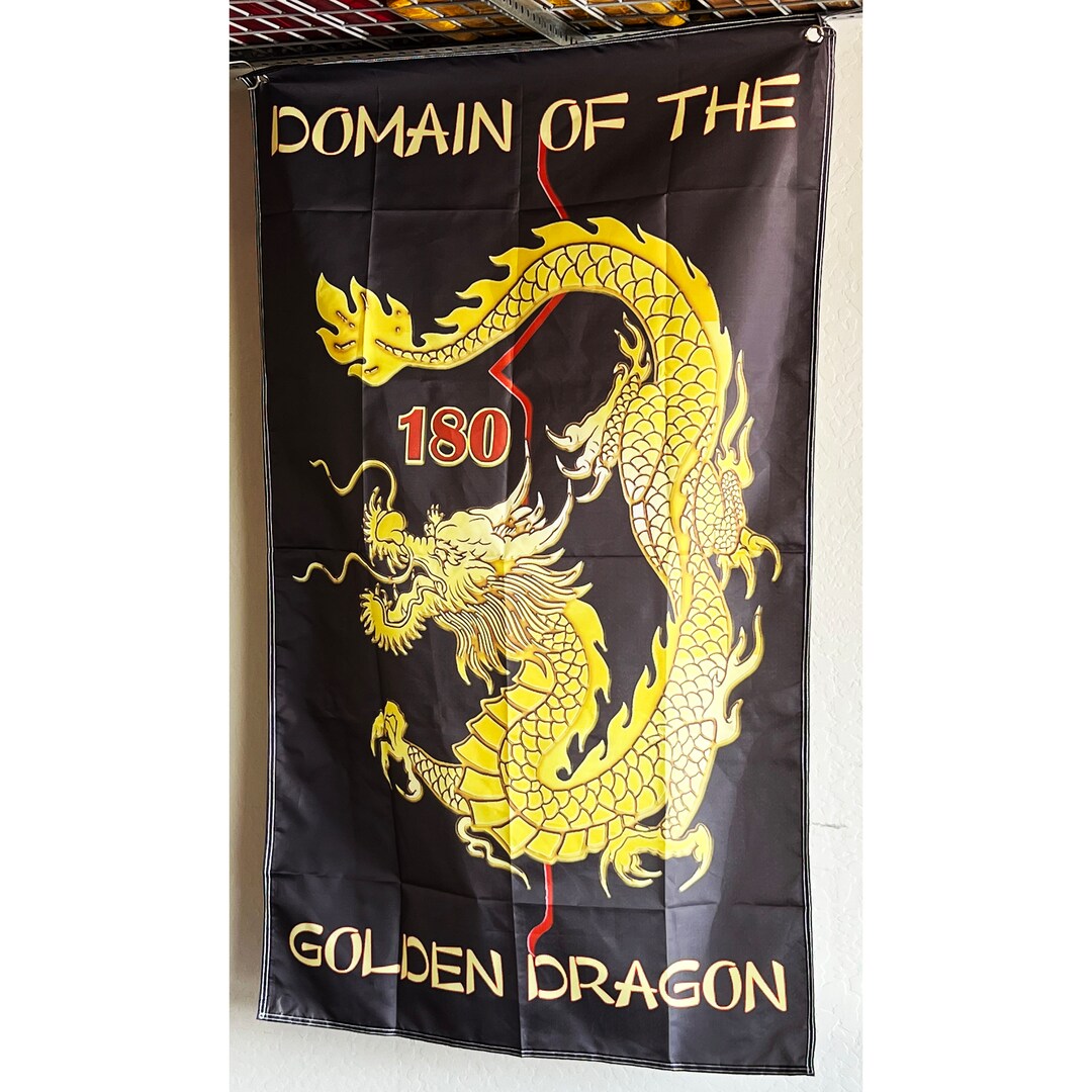 3 X 5 Domain of the Golden Dragon Flag - Etsy