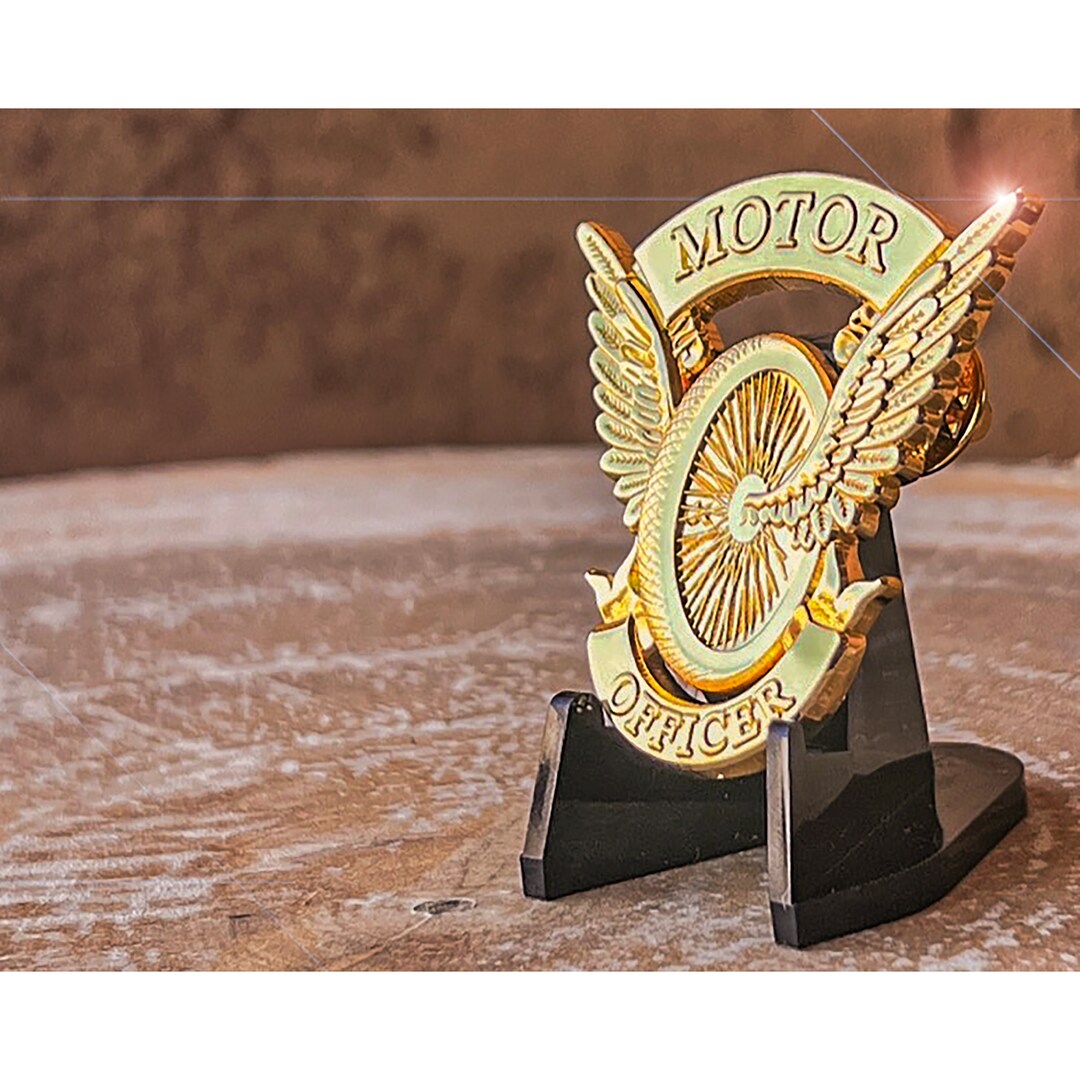 Motor Officer Pin Gold - Etsy