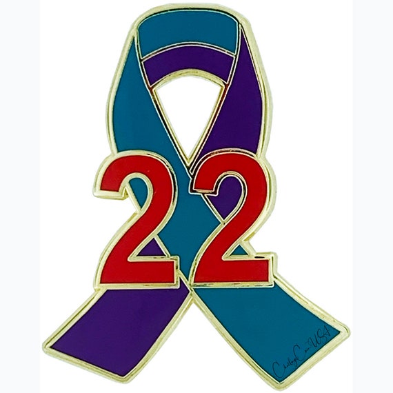 Veteran Suicide Prevention Awareness Ribbon Lapel Pin Red | Etsy