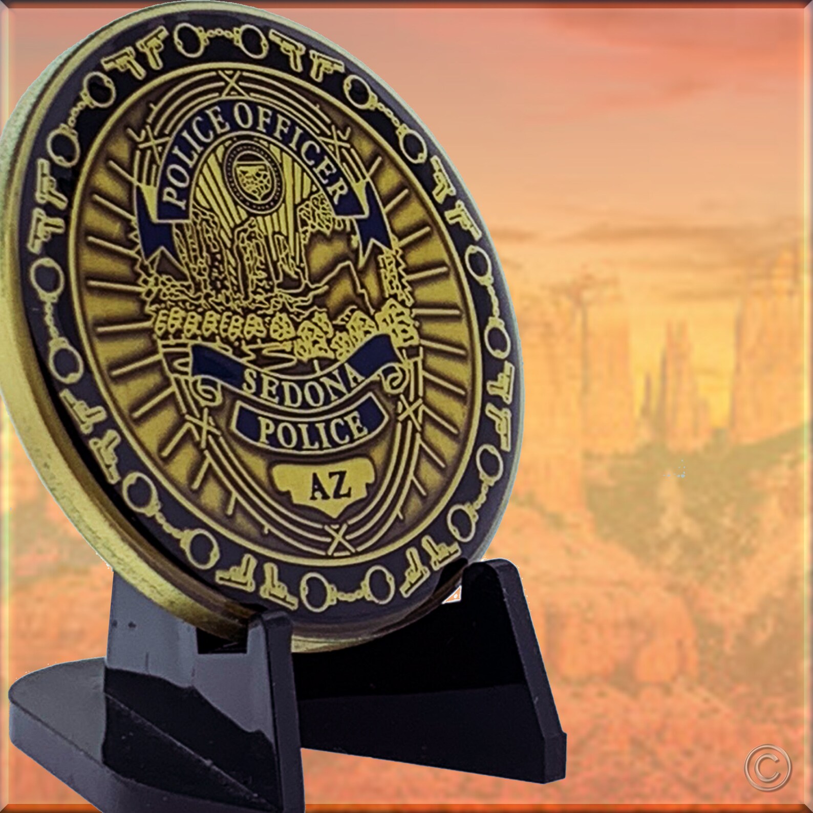 Sedona Arizona Police Coin - Etsy