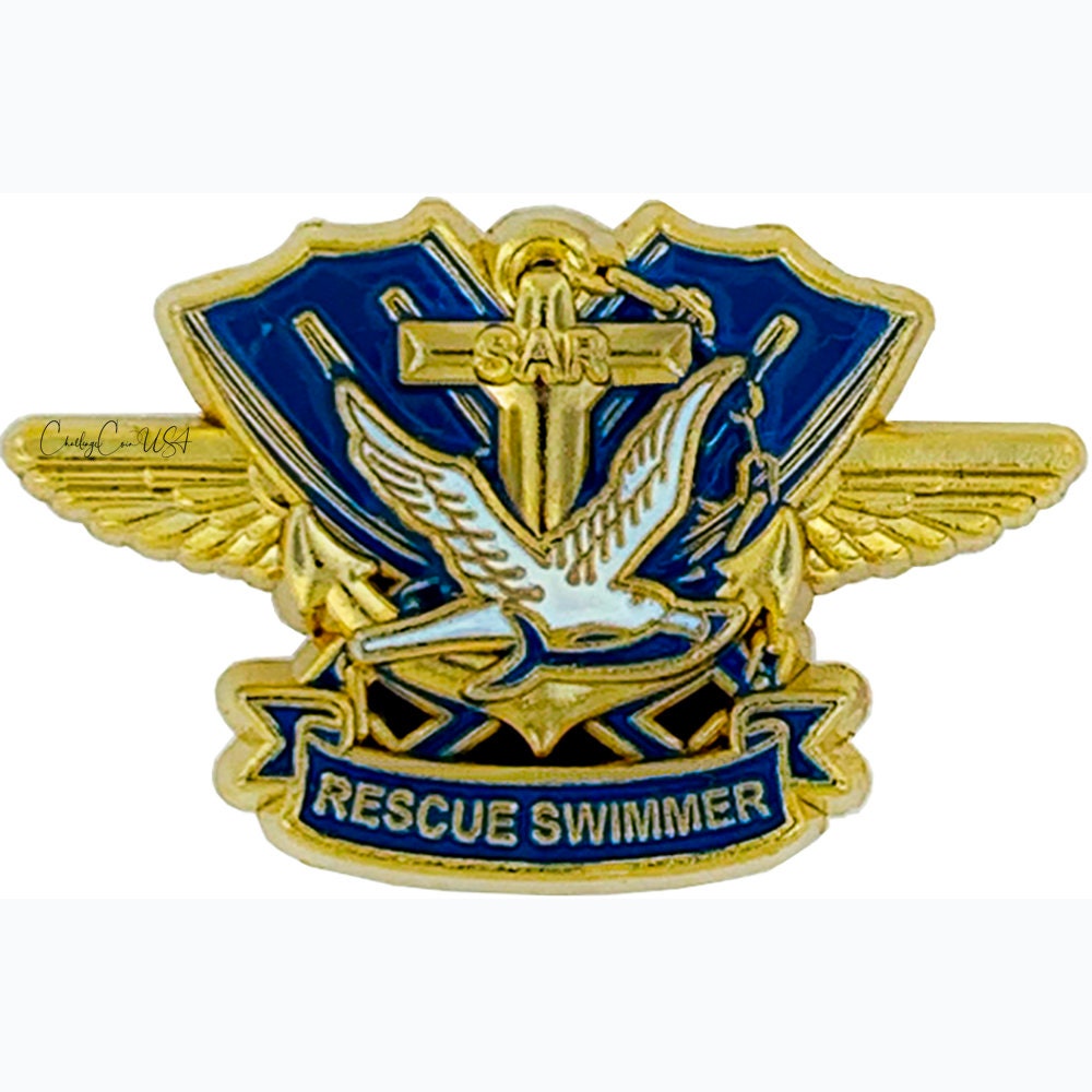 Rescue Swimmer 1.25 Inch Lapel Pin - Etsy