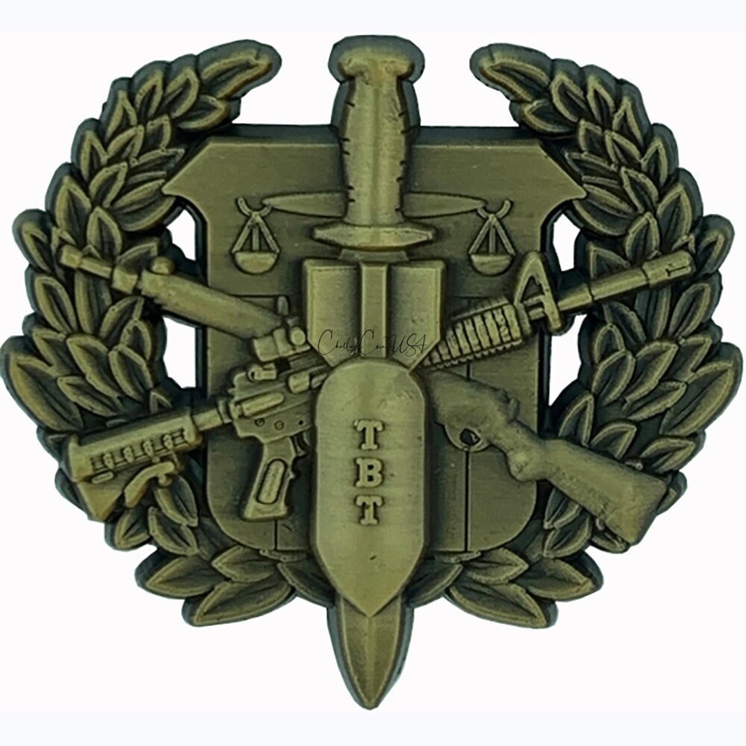 Tactical Bomb Technician Pin Antique Gold - Etsy