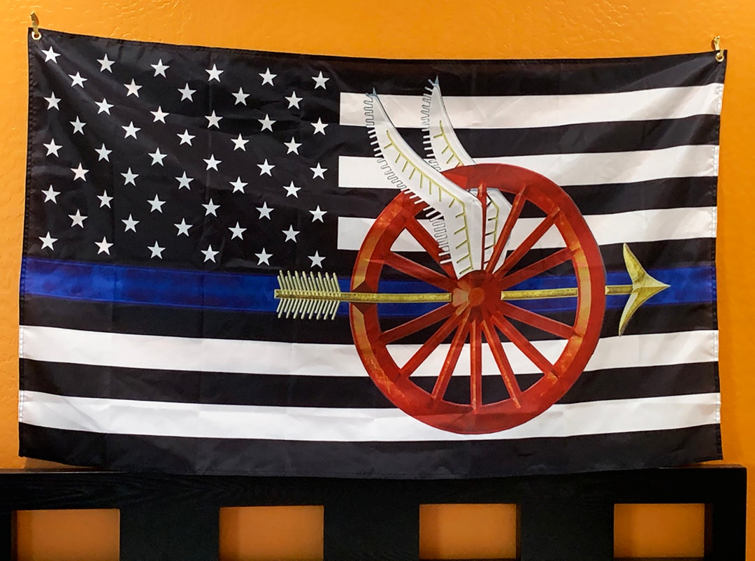 1 Sided or 2 Sided 3 X 5 TBL Police Motor Wheel Flag - Etsy