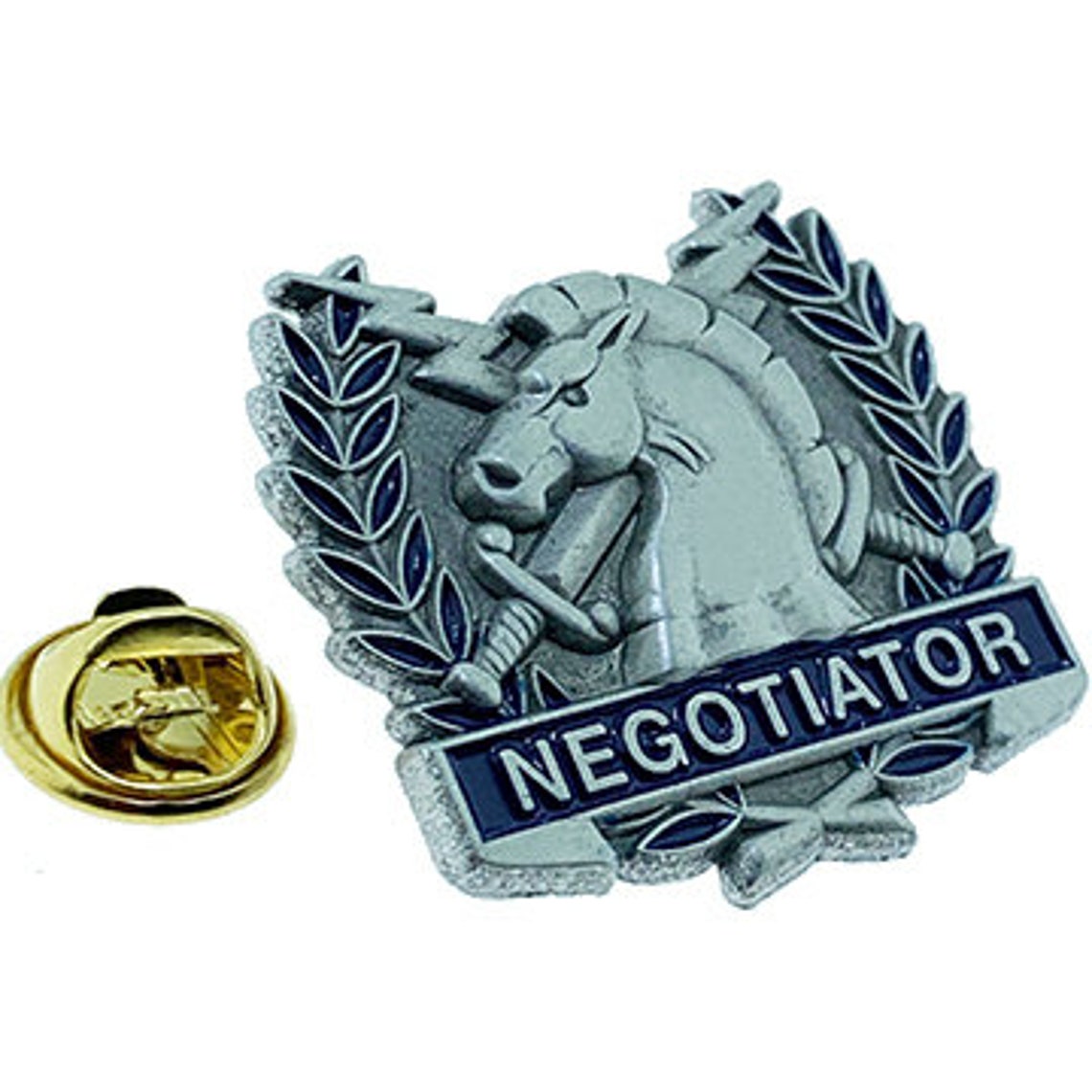 Negotiator Pin Antique Silver - Etsy