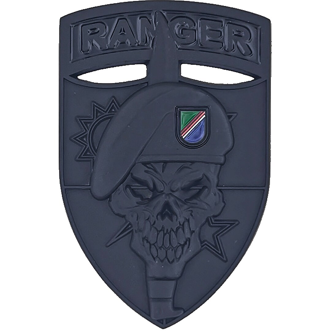 Ranger Skull Matt Black - Etsy