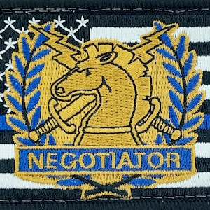 Police Negotiator Patch Gold - Etsy