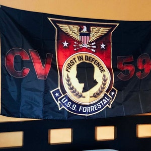 3 X 5 USS Forrestal Flag - Etsy