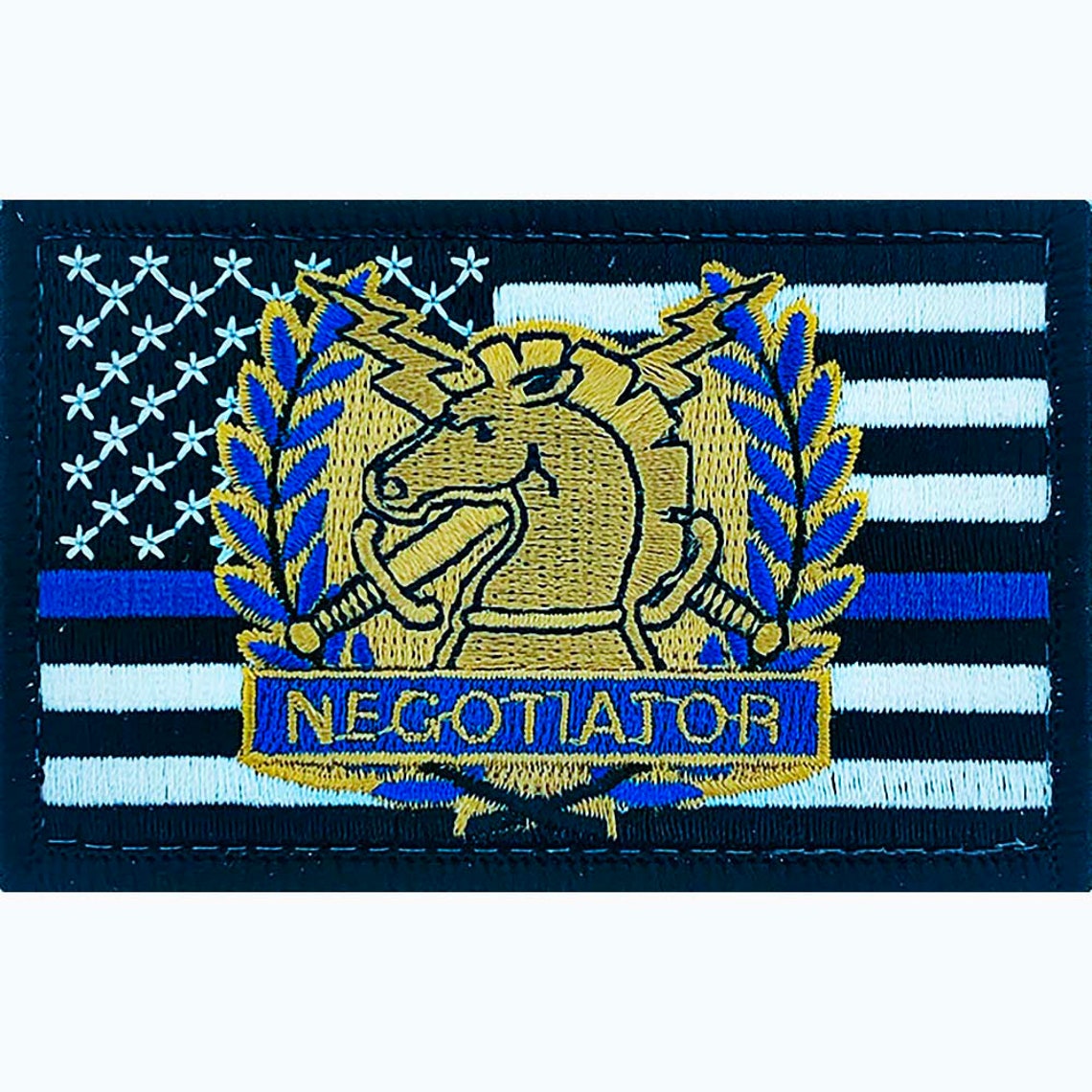 Police Negotiator Patch Gold - Etsy