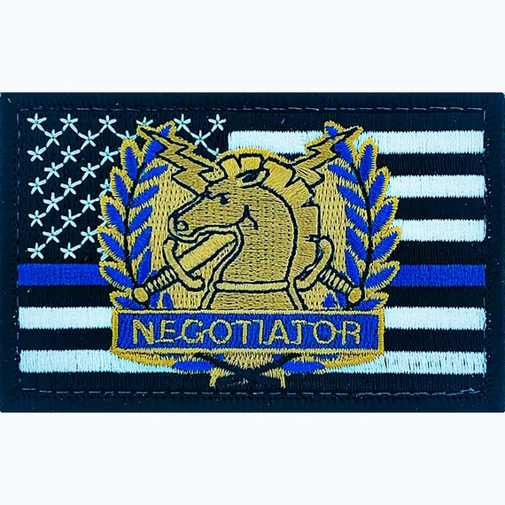 Police Negotiator Patch Gold - Etsy