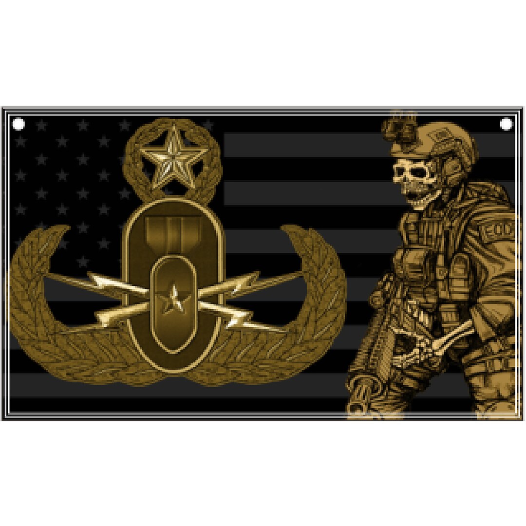 3 X 5 EOD Skull Flag - Etsy