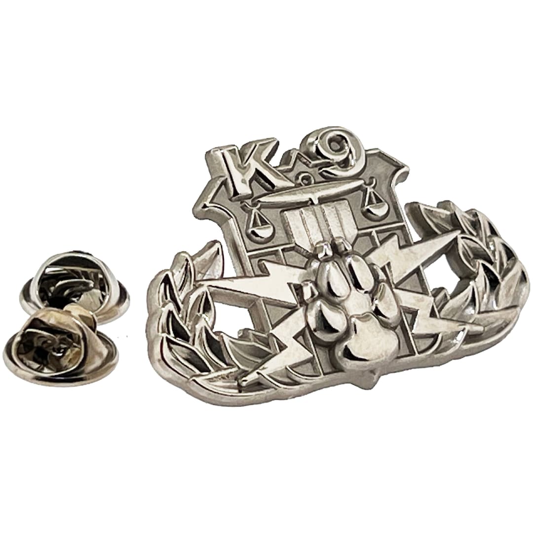 K9 Bomb Dog Handler Pin Silver - Etsy