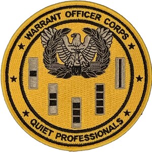 Warrant Officer 5 Inch Yellow & Black Patch With VELCRO® Brand Backing ...