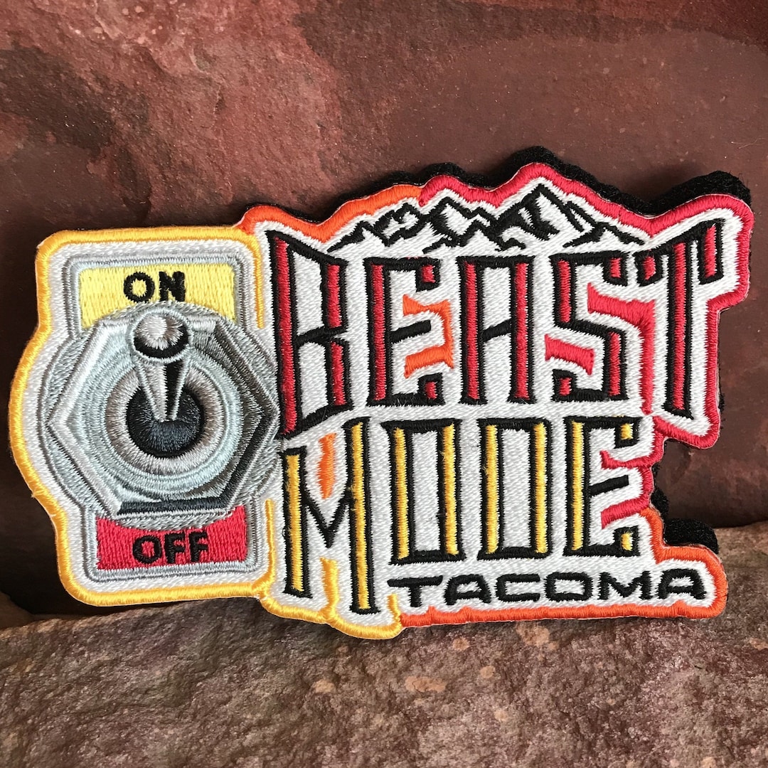 Toyota Tacoma Truck Morale Patch - Beast Mode - Headliner Accessory ~ Retro Ivan Colors ...