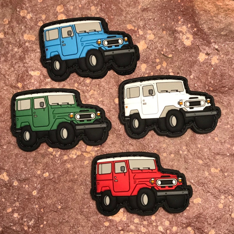 SET of 4 Toyota FJ 40 Landcruiser PVC Mini Morale Patches - Etsy
