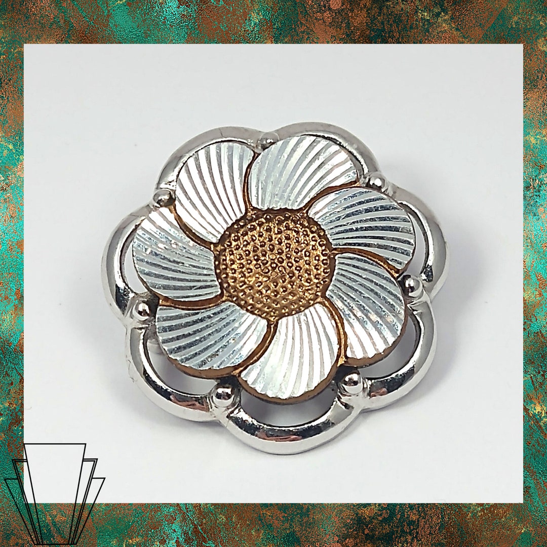 Vintage Sarah Coventry GB Daisy Flower Brooch and Pendant in One 1950s ...