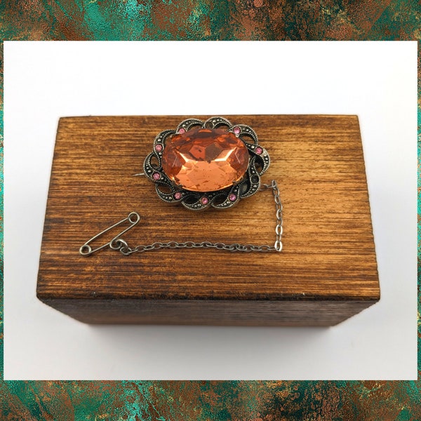Peach Brooch - Etsy UK