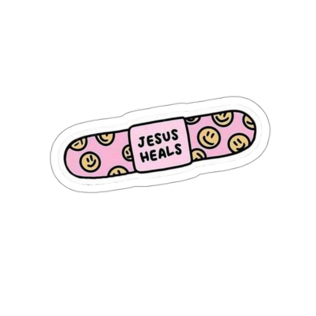 Jesus Heals Band Aid Sticker - Etsy