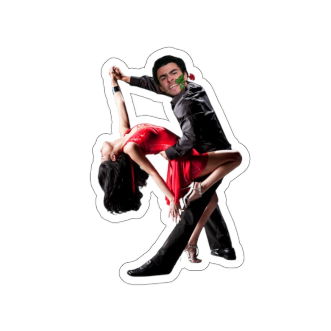 Tango Dancing Valentine Hot Italian Rose Americas Sweetheart Kiss-cut ...