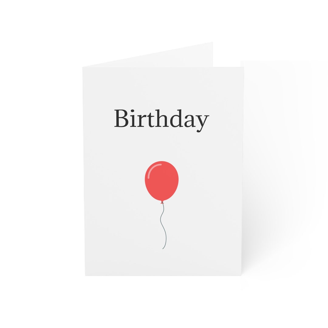Minimalist Pathetic Birthday Card - Etsy