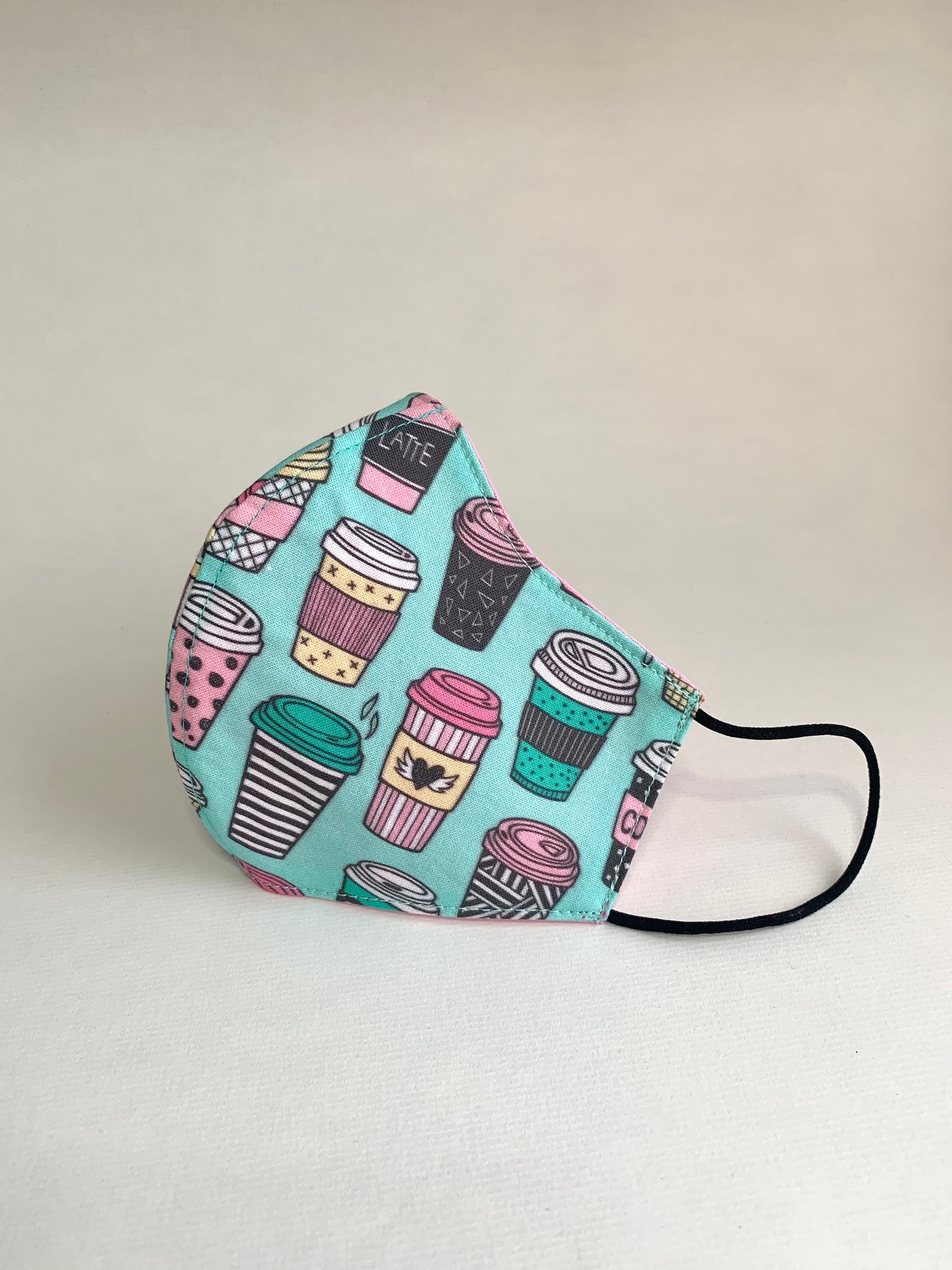 To Go Coffee Mug 3-layer MASKS THAT FIT M L Washable | Etsy