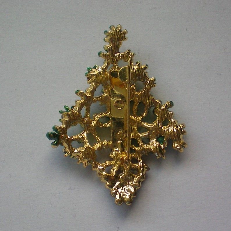 Sparkling Christmas Tree Pin for the Holidays - 6336 - Etsy