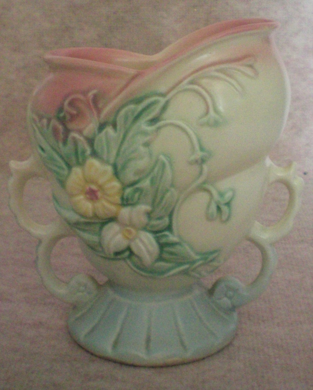 Hull Pottery Wild Flower Double Handled Vase - 6604 - Etsy