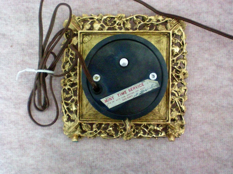 Matson Dusty Rose Pattern Electric Clock - 5106 - Etsy