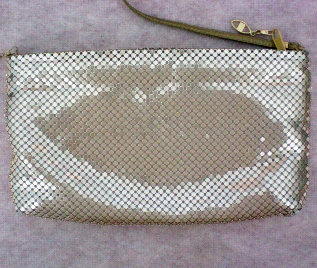 Large Gold Metal Mesh Shoulder Bag / Purse - 3841 - Etsy