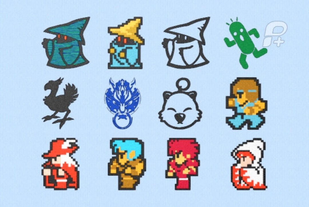 Final Fantasy 8 Bit Embroidery Designs Set of 12 - 4" by 4" - Etsy