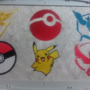Pokemon Go Embroidery Design Set of 6 - 4" by 4" Designs - Etsy