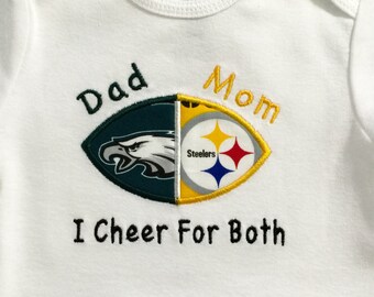 House Divided Baby Embroidered Football Bodysuit Shirt Burp | Etsy