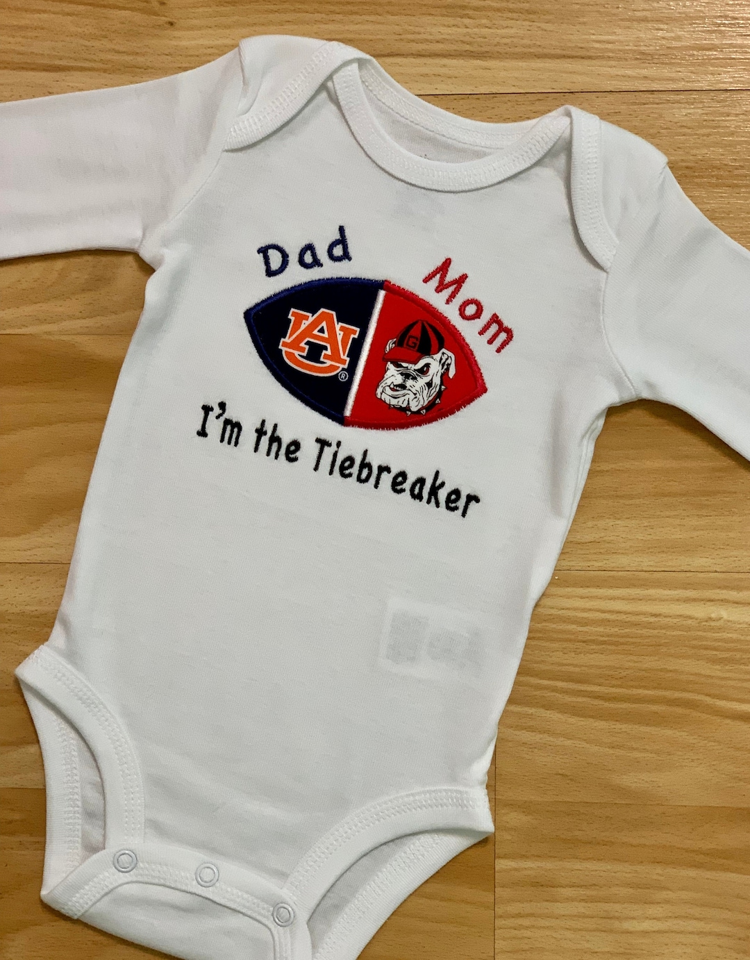 House Divided Baby Embroidered Football Bodysuit, Shirt - Fully ...