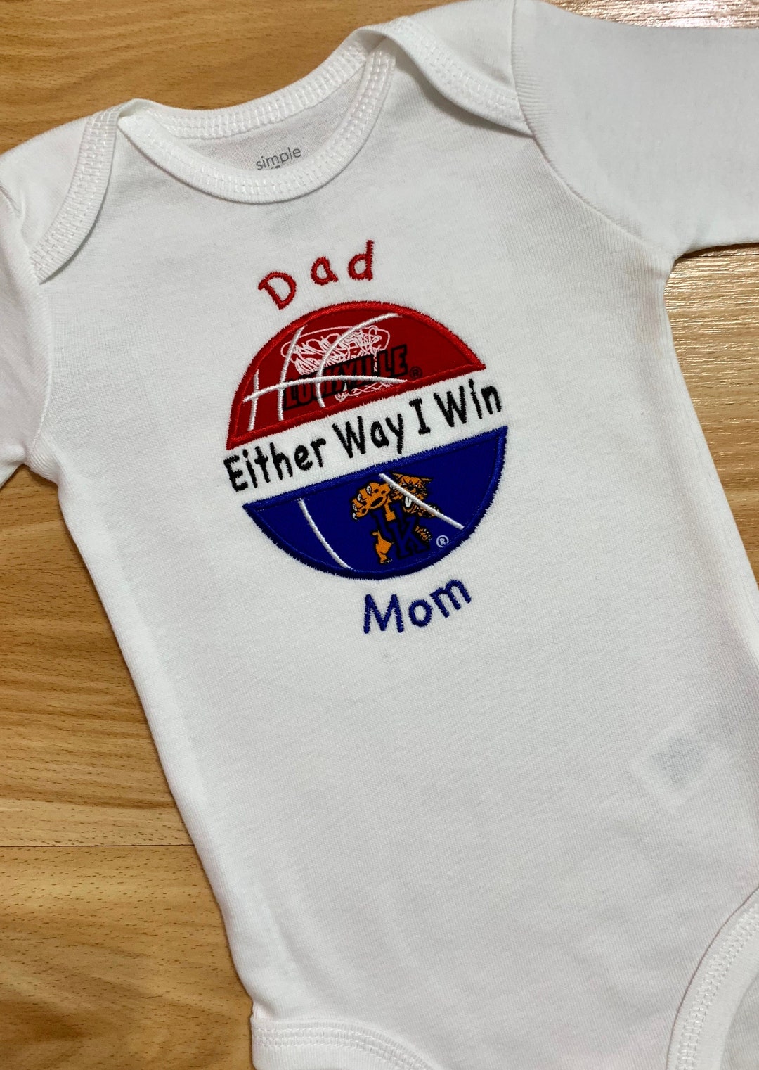 House Divided Baby Embroidered Basketball Bodysuit, Shirt, Burp Cloth ...