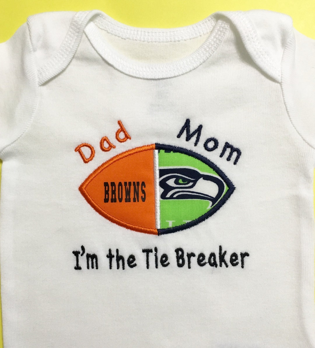 House Divided Baby Embroidered Football Bodysuit, Shirt, Burp Cloth ...