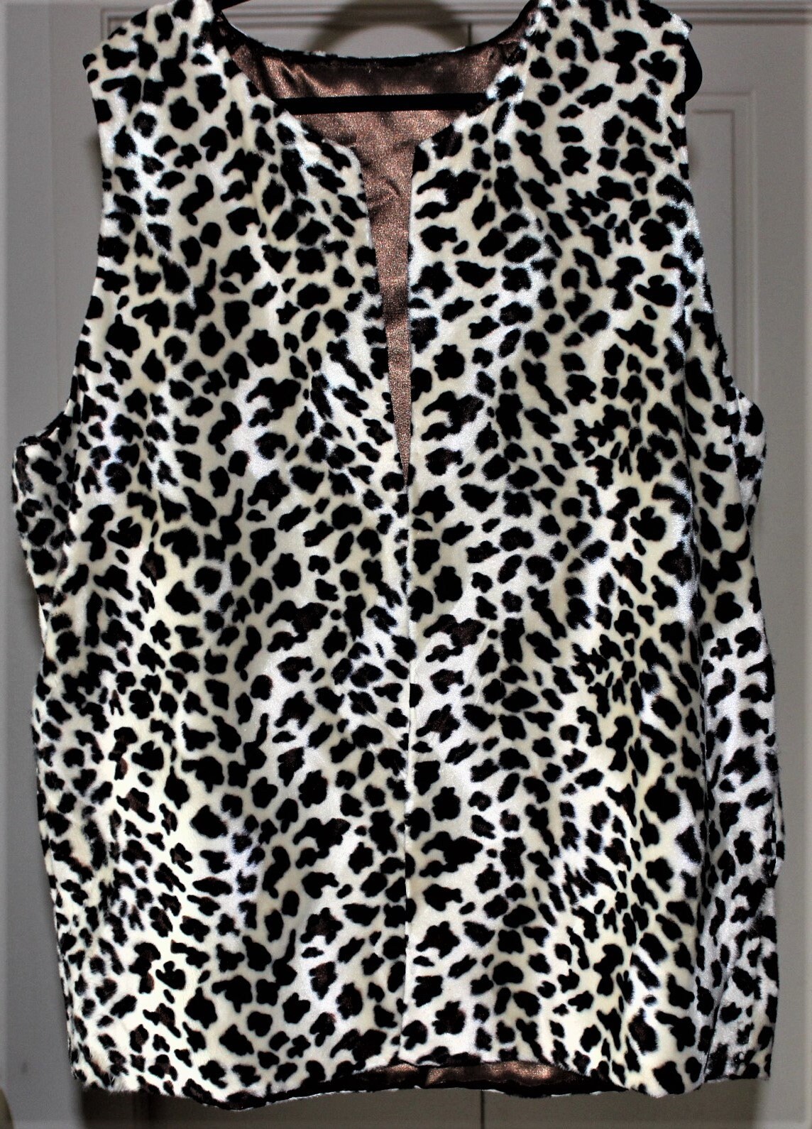 Leopard Print Faux Fur Vest - Etsy
