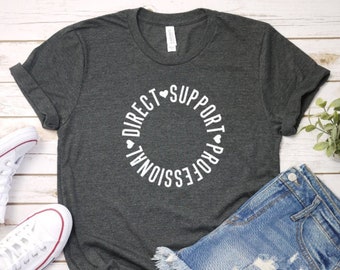 Direct Support Professional Shirt DSP Careviver Tshirt | Etsy