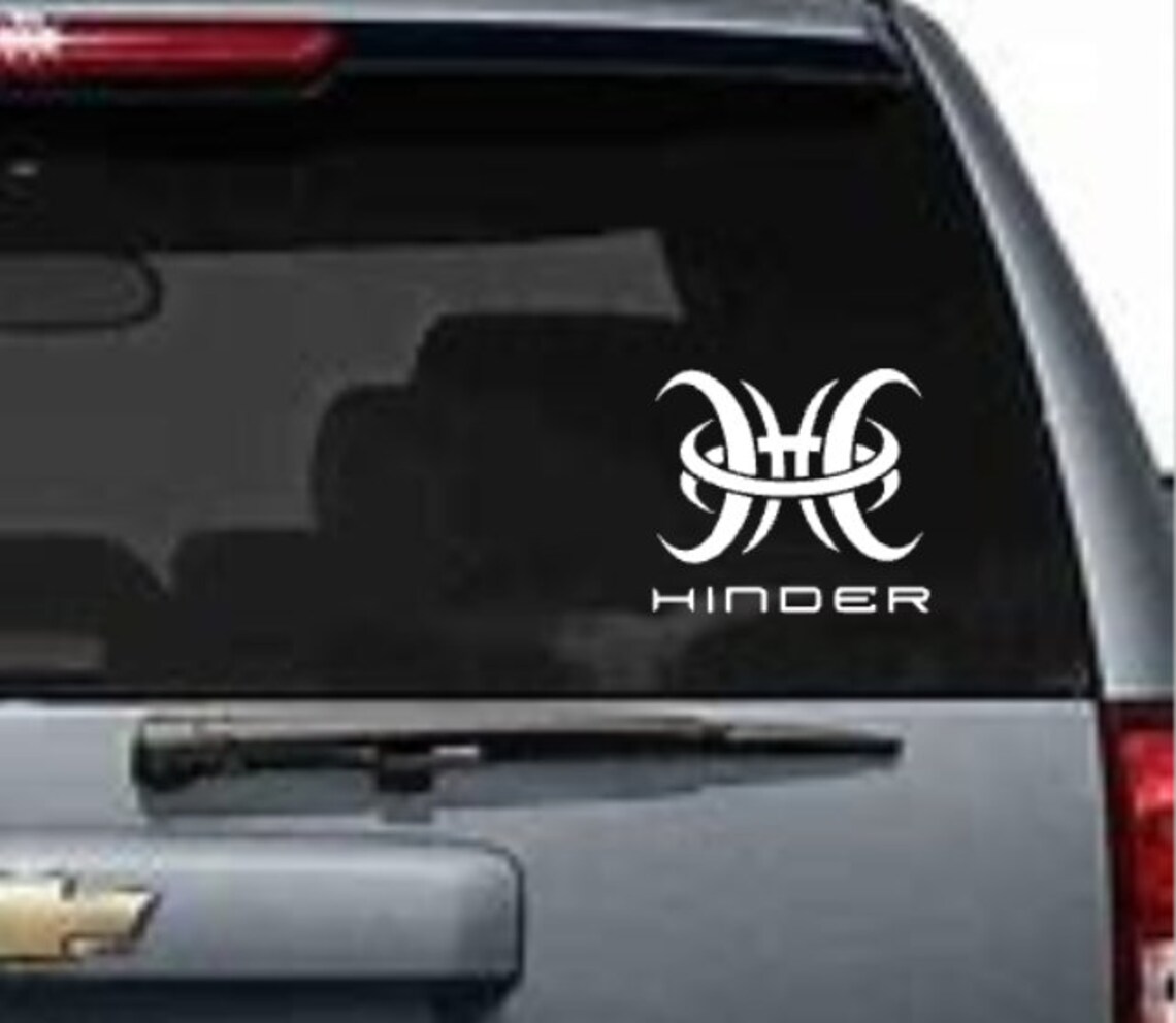Hinder Logo Car Decal - Etsy