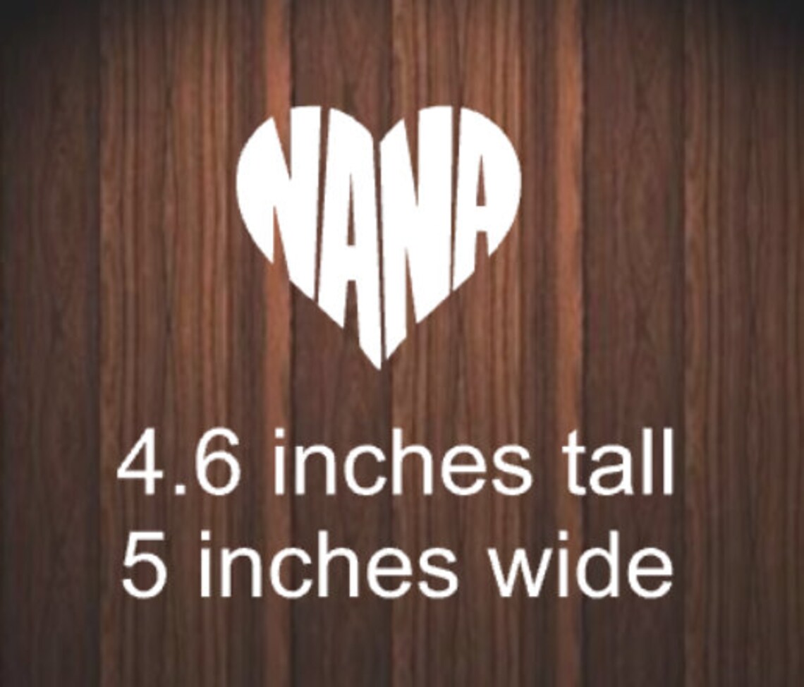 Nana Decal, Car Decal, Laptop Decal - Etsy